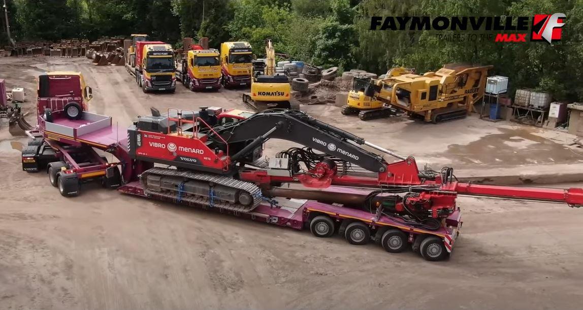 Check out a video with a dolly-lowbed combination - Faymonville Trailers