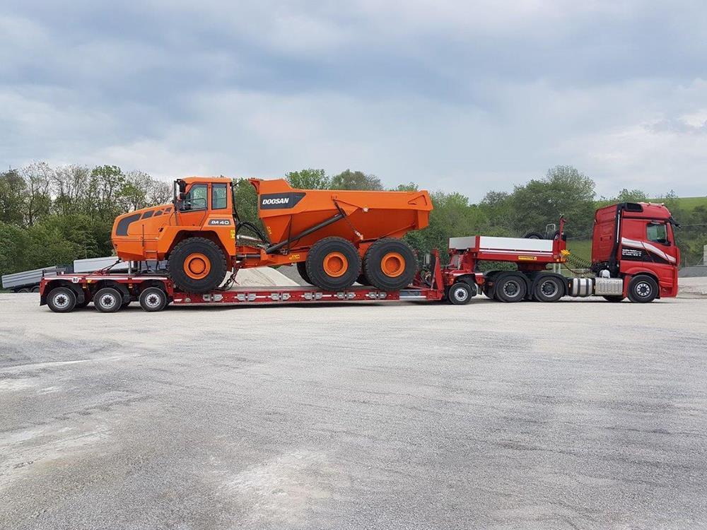 Porte-engin extra-surbaissé GigaMAX pour les charges lourdes