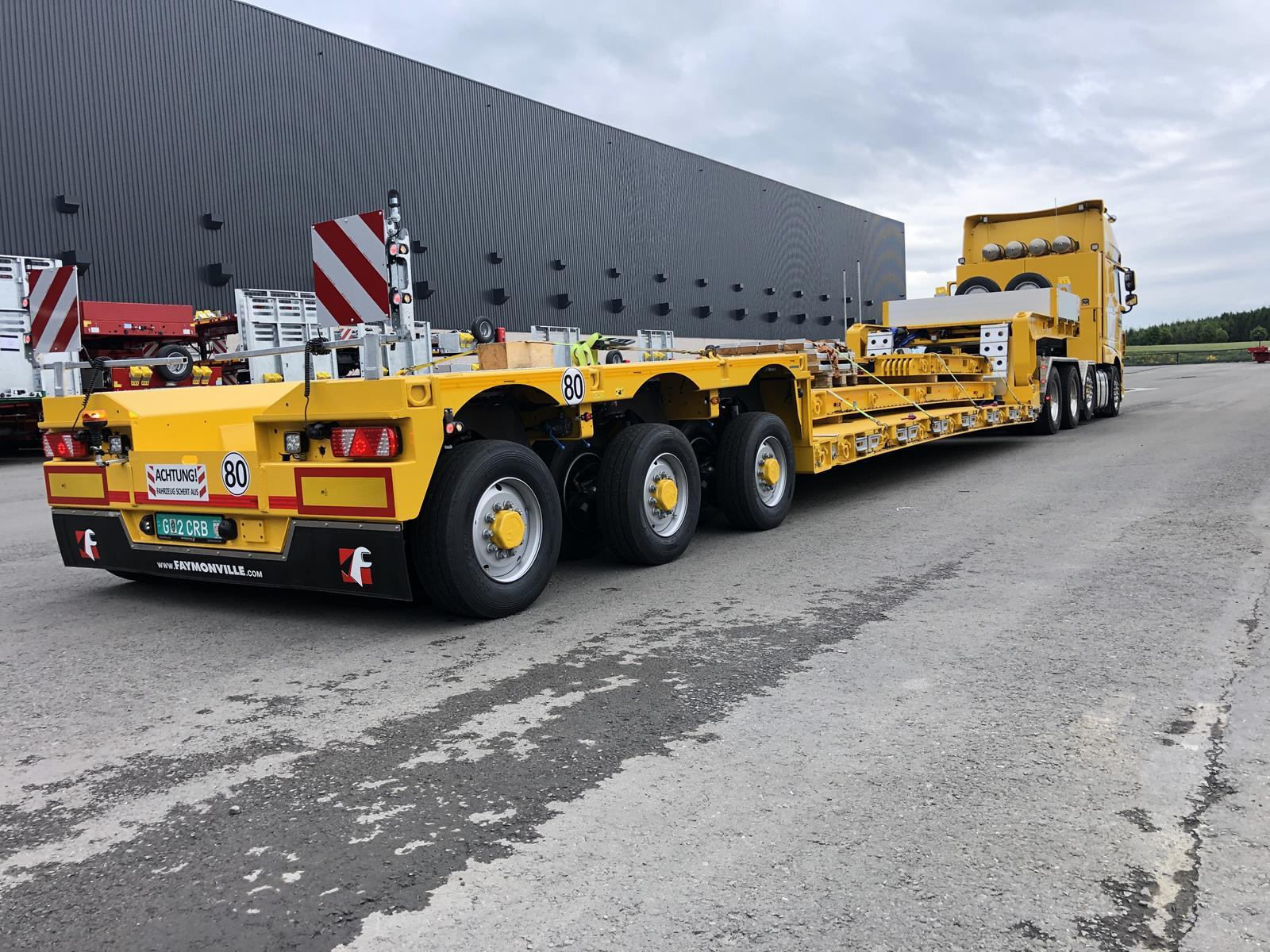 Neues Tiefbett für Keller+Hess - Faymonville Tieflader