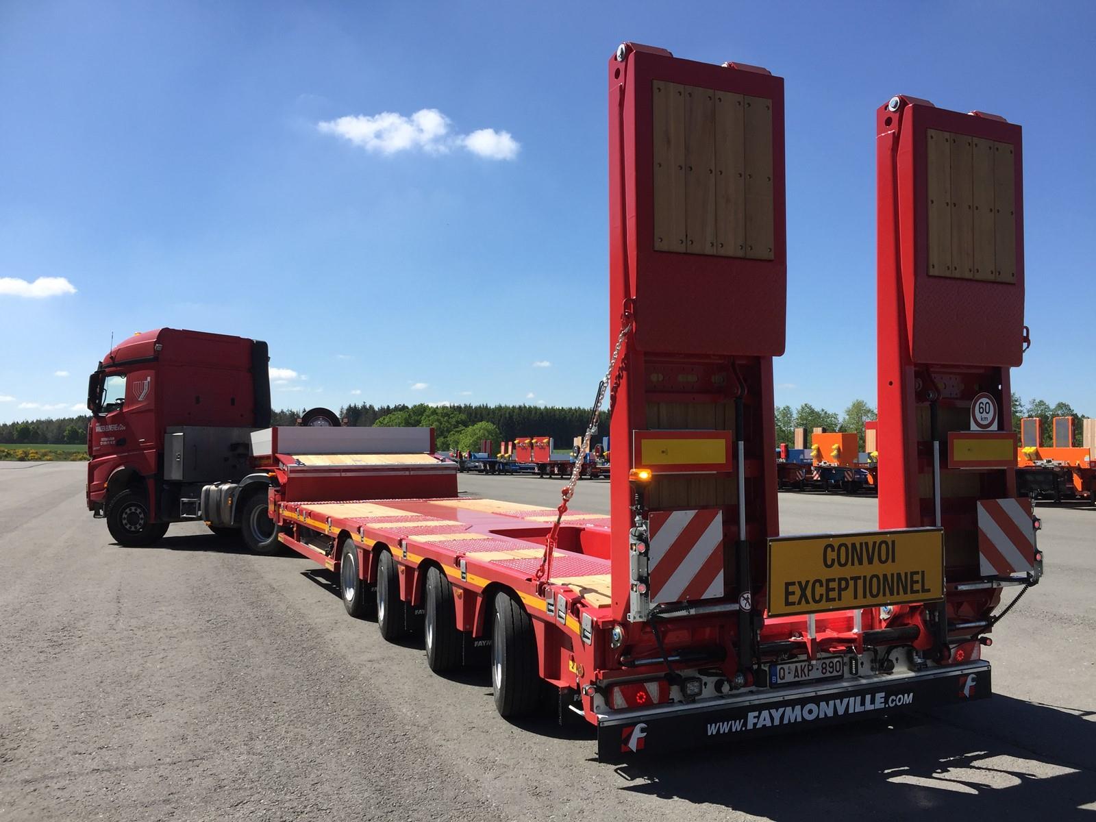 4-axle low loader for Belgian customer Vanden Buverie - Faymonville ...
